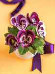 Crepe Paper Pansies: Flower Template & Tutorial - Lia Griffith