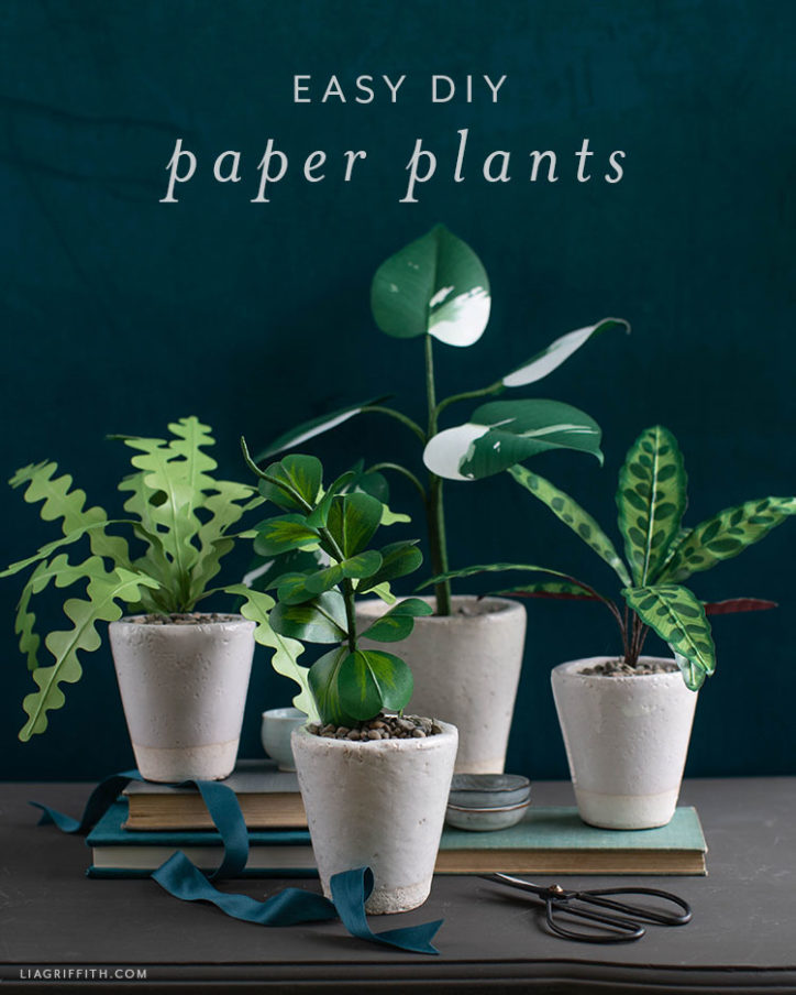 4 Easy DIY Paper Plants for Your Home or Office - Lia Griffith