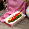 Felt Hot Dog with Toppings & Paper Hot Dog Tray - Lia Griffith