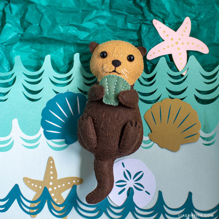 Felt Sea Otter Stuffie Pattern & Tutorial - Lia Griffith