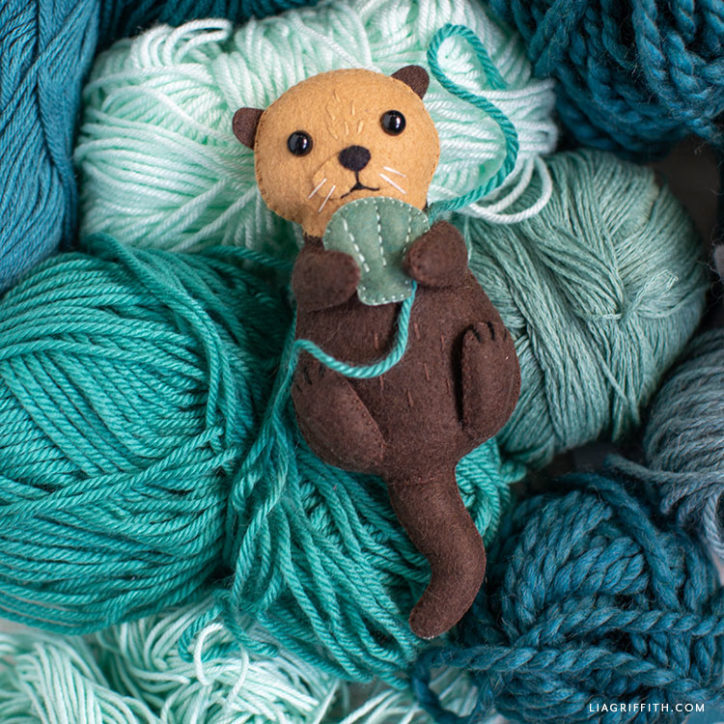 Felt Sea Otter Stuffie Pattern & Tutorial - Lia Griffith