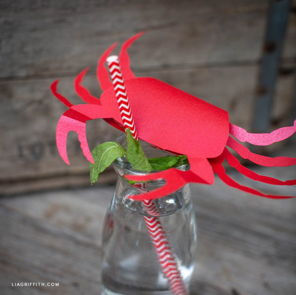 Cute Paper Crabs for Your Nautical or Beach Theme Party - Lia Griffith
