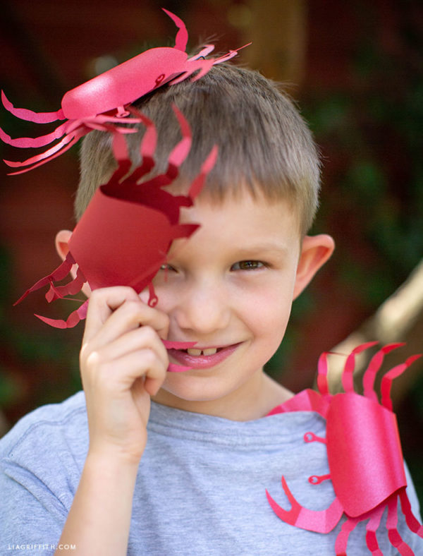 Cute Paper Crabs for Your Nautical or Beach Theme Party - Lia Griffith