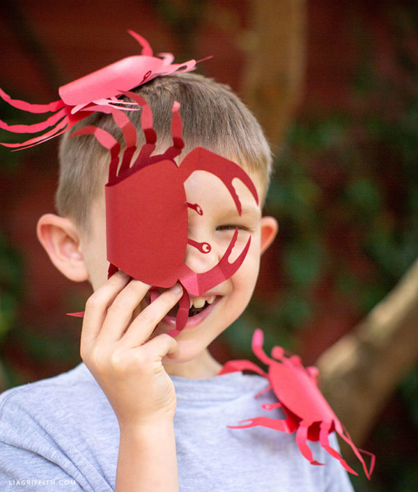 Cute Paper Crabs for Your Nautical or Beach Theme Party - Lia Griffith