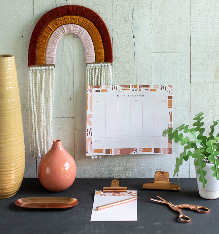 Printable Weekly Planner and Notepad - Lia Griffith