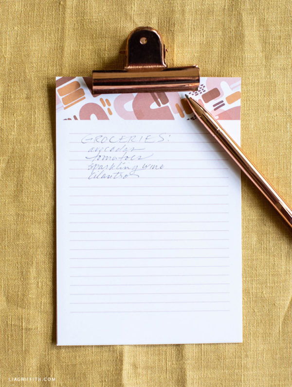 Printable Weekly Planner and Notepad - Lia Griffith