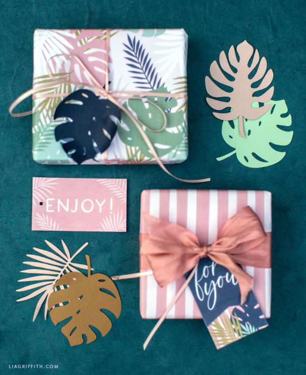Print Your Own Tropical Wrapping Paper & Gift Tags - Lia Griffith