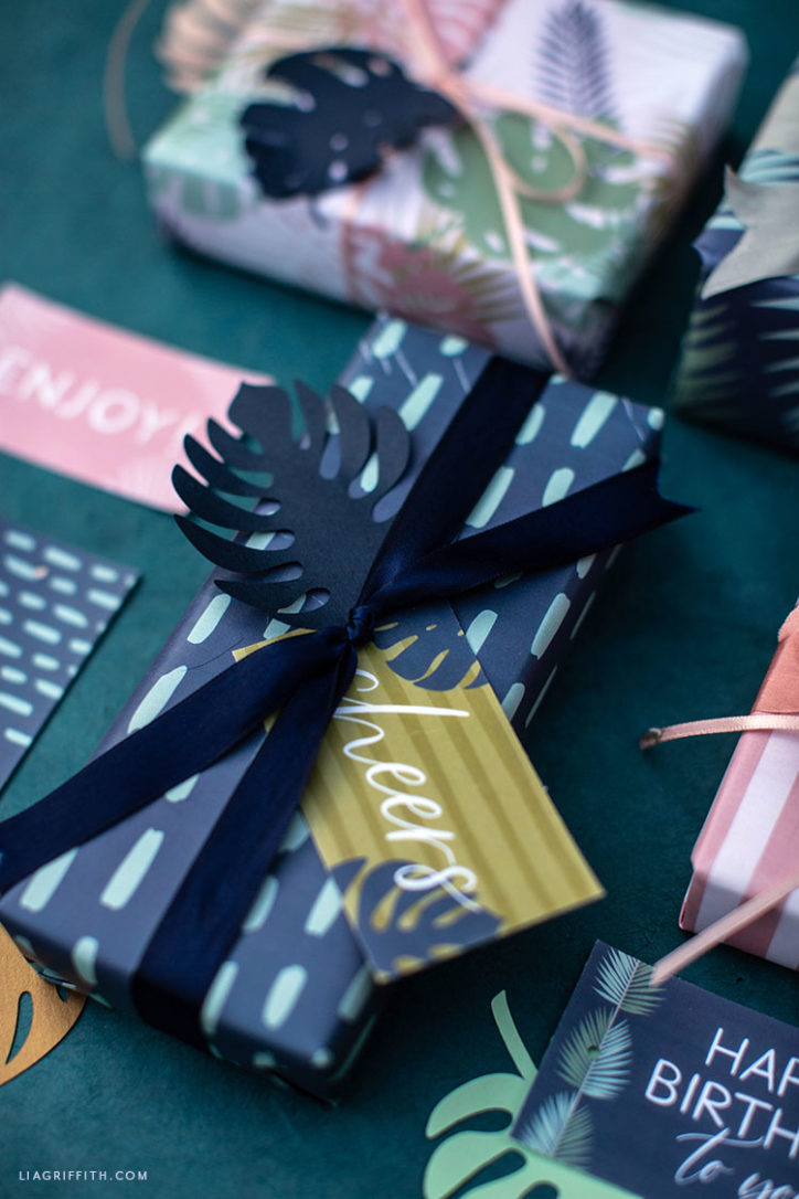 Print Your Own Tropical Wrapping Paper & Gift Tags - Lia Griffith