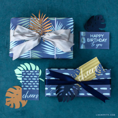 Print Your Own Tropical Wrapping Paper & Gift Tags - Lia Griffith