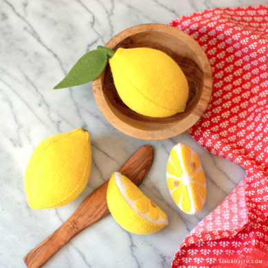 The Cutest Felt Lemons & Lemon Slices - Lia Griffith