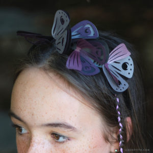 Papercut Moth Headband for Halloween - Lia Griffith