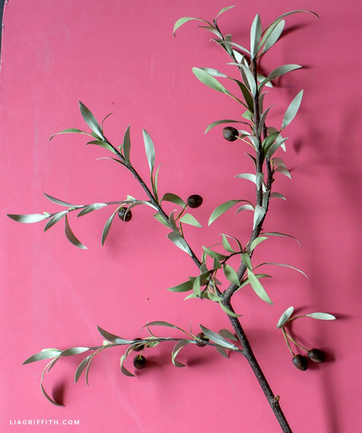 Save Money on Home Decor with This Paper Olive Tree - Lia Griffith