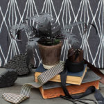 How to Make a Black Paper Fern for Halloween - Lia Griffith