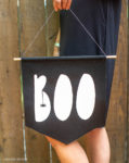 Felt Halloween BOO Banner DIY Tutorial - Lia Griffith