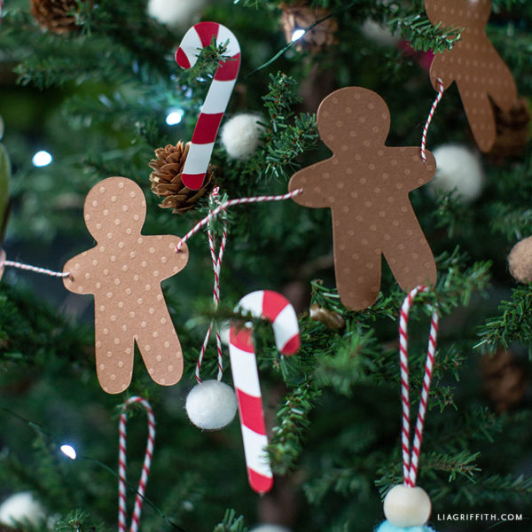 Kids' Gingerbread Christmas Tree with DIY Decorations