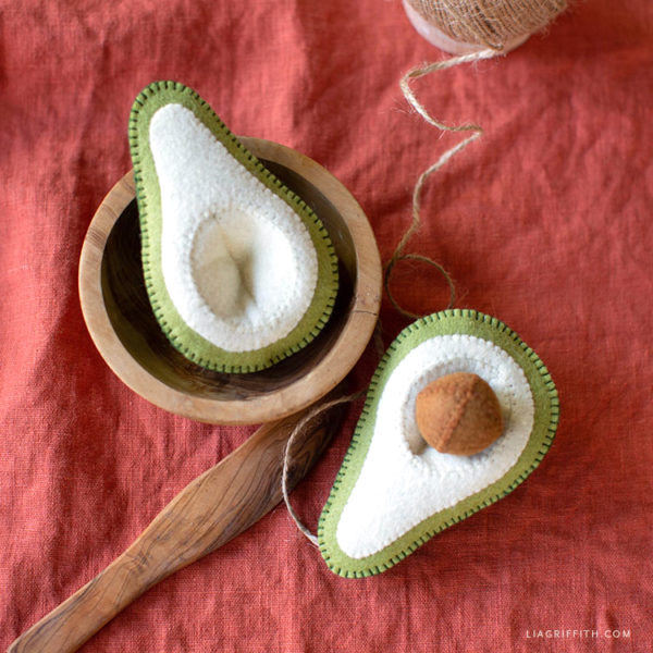 Simple Felt Avocado Pattern & DIY Tutorial - Lia Griffith