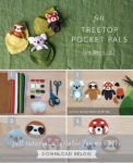 Felt Treetop Animal Pocket Pals DIY Tutorial - Lia Griffith