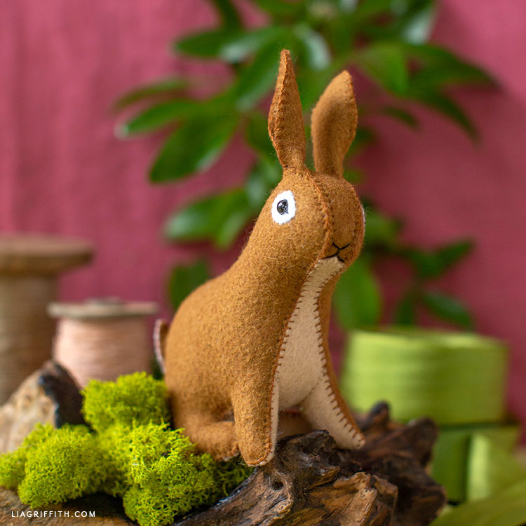 How to Make Your Own Felt Rabbit Stuffie - Lia Griffith