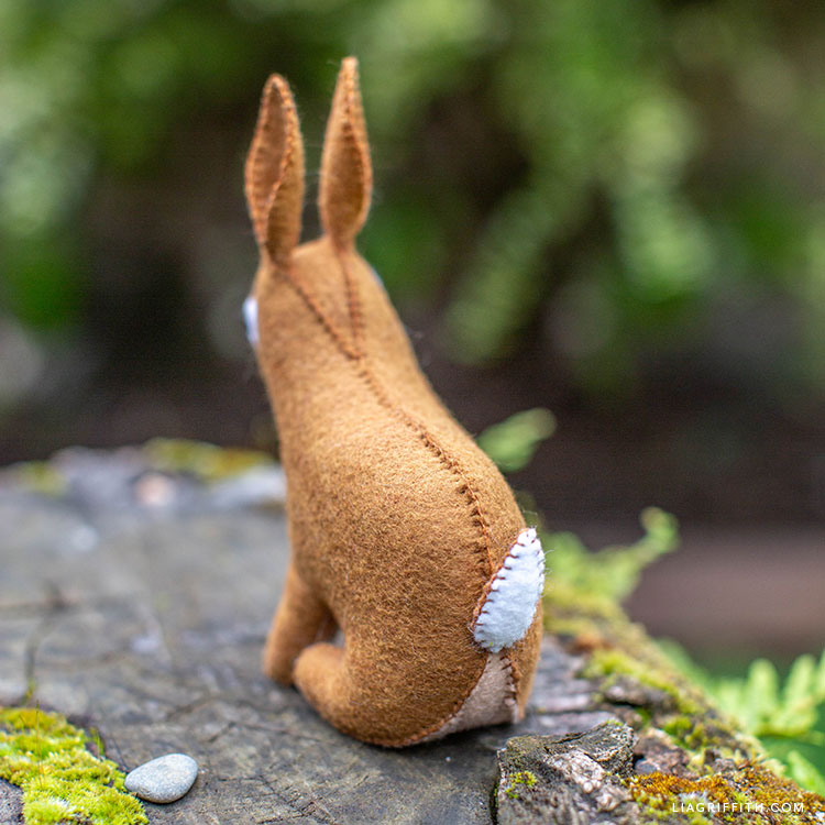 How to Make Your Own Felt Rabbit Stuffie - Lia Griffith