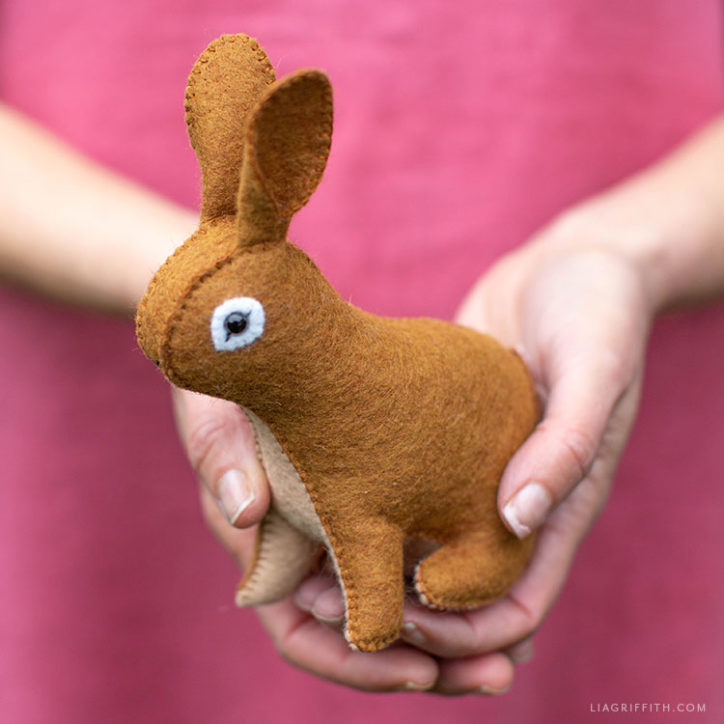 How to Make Your Own Felt Rabbit Stuffie - Lia Griffith