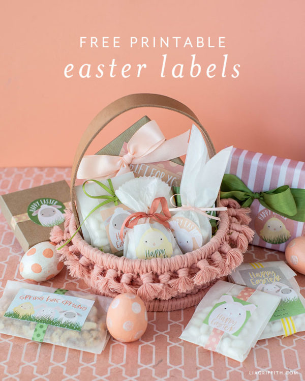 Free Printable Easter Labels for Gifts & Goodies - Lia Griffith