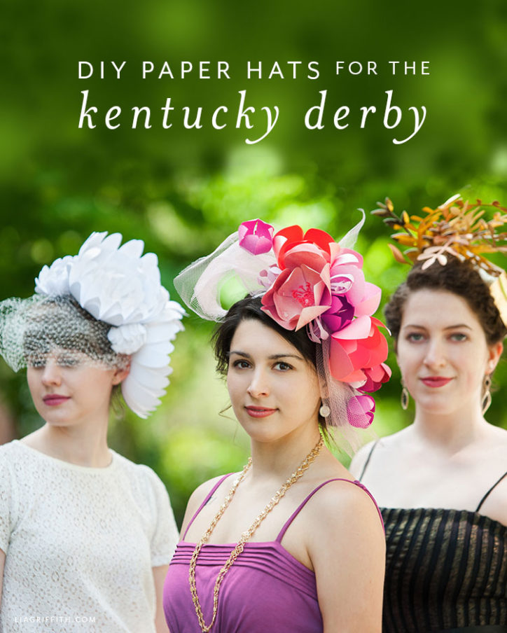 Paper Flower Kentucky Derby Fascinators - Lia Griffith
