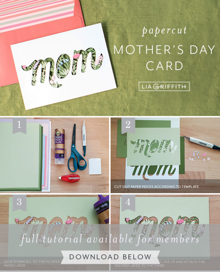 Make Your Mom Smile with this DIY Mother's Day Card - Lia Griffith
