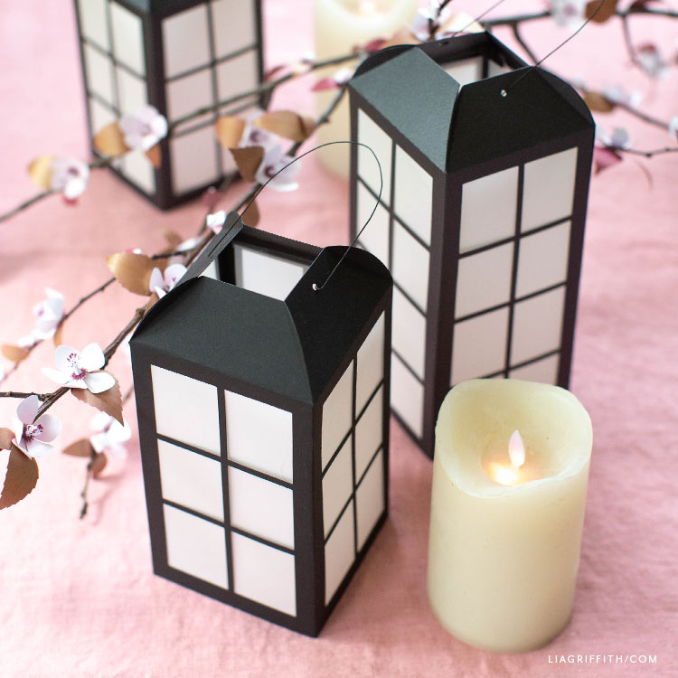Paper Windowpane Lanterns - Lia Griffith