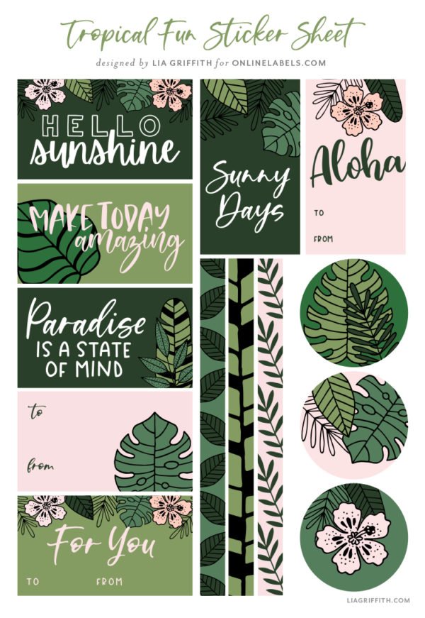 Tropical Stickers - Lia Griffith