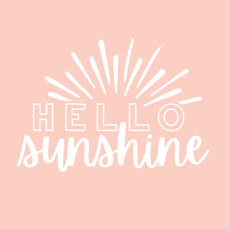 Hello Sunshine SVG Cut File - Lia Griffith