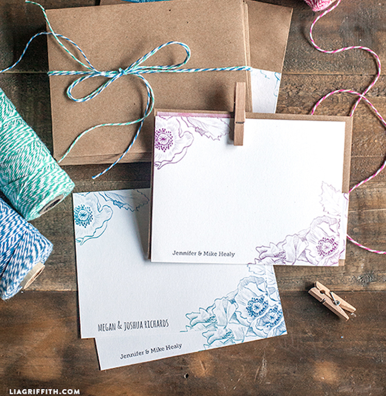 Printable Cards for National Letter Writing Month - Lia Griffith