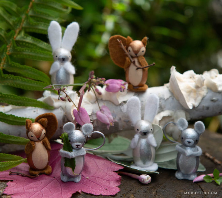 Make Your Own Woodland Animal Peg Dolls - Lia Griffith