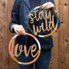 Yarn & Chipboard DIY Word Wall Decor - Lia Griffith