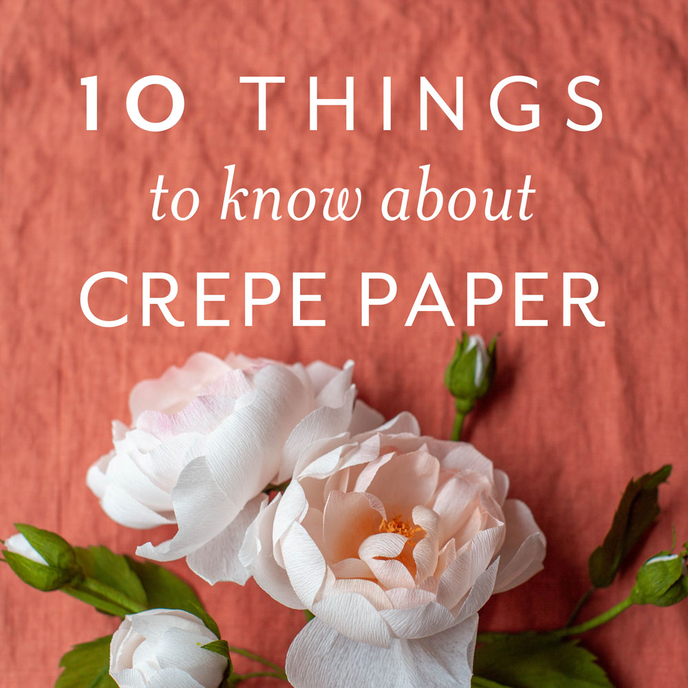 10 Things You Will Want to Know About Crepe Paper - Lia Griffith