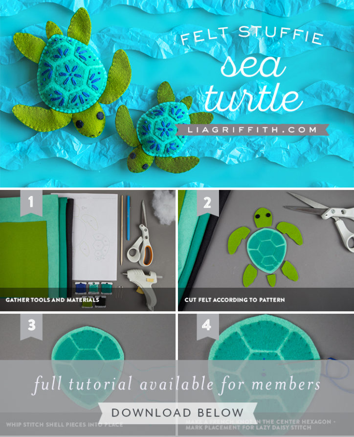 DIY Felt Turtle Stuffie