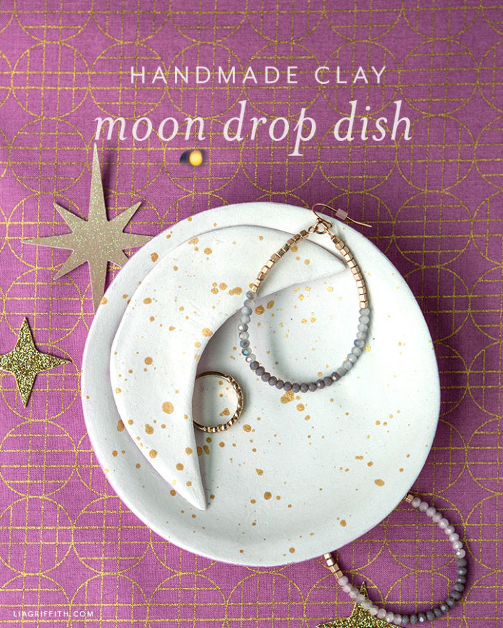 DIY Clay Moon Trinket Dish - Lia Griffith