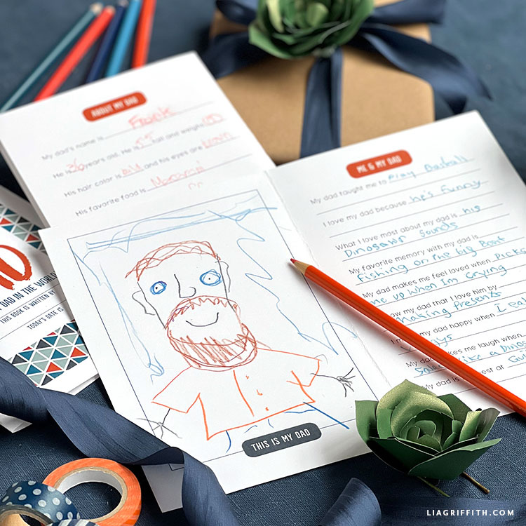 Best Dad Book Free Printable for Father's Day - Lia Griffith