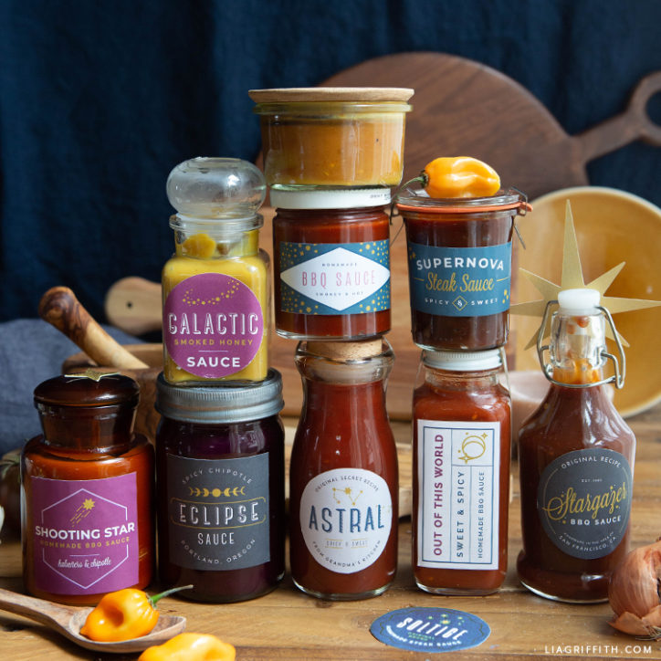 Free BBQ Sauce Labels You Can Customize - Lia Griffith
