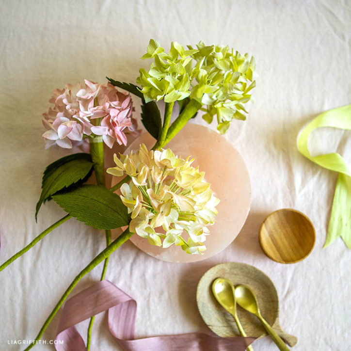 Crepe Paper Hydrangeas - Member Make Workshop - Lia Griffith