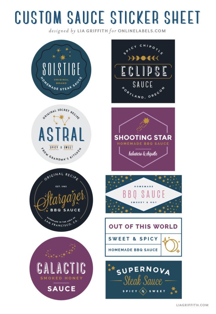 Free BBQ Sauce Labels You Can Customize - Lia Griffith