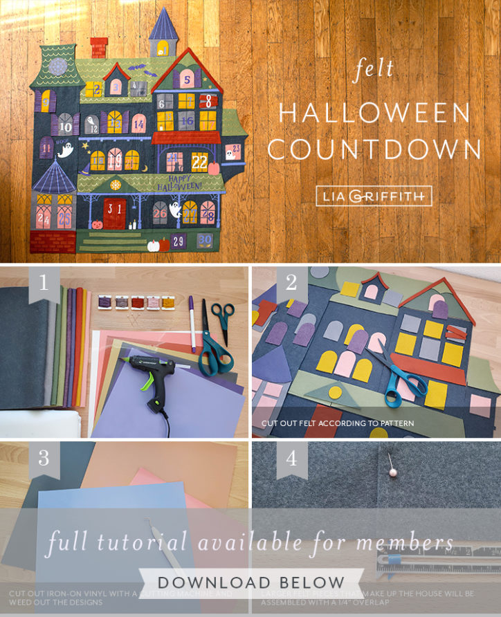DIY Halloween Countdown Pattern & Tutorial - Lia Griffith