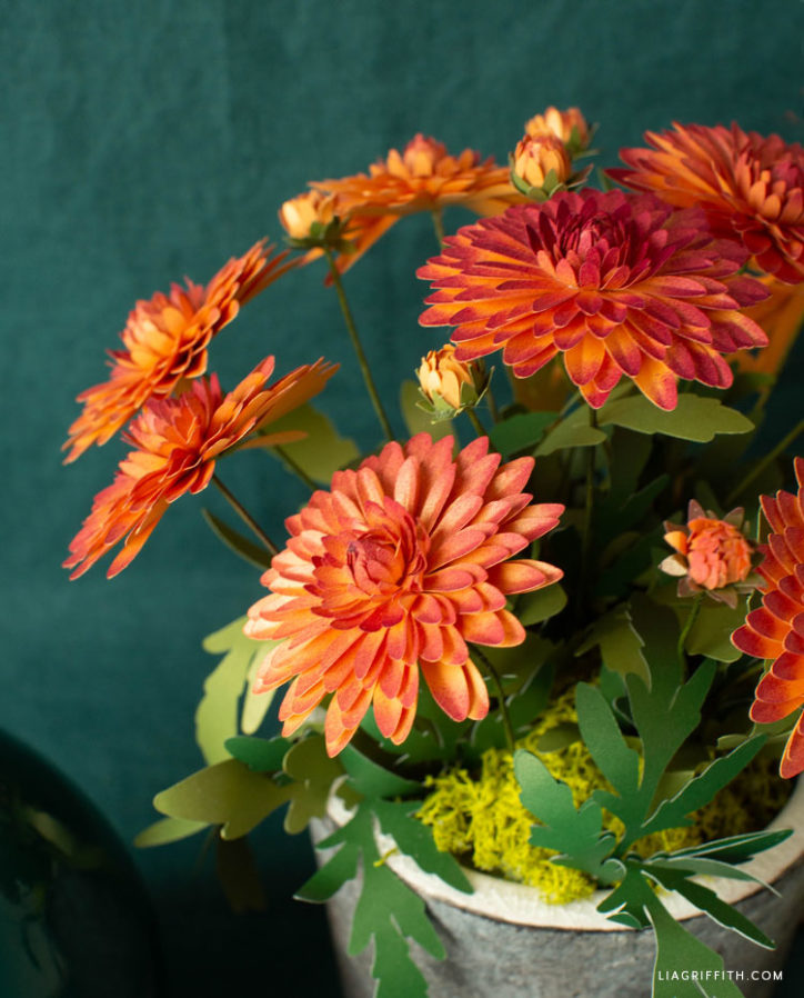 Video Tutorial: How to Make Frosted Paper Mums - Lia Griffith