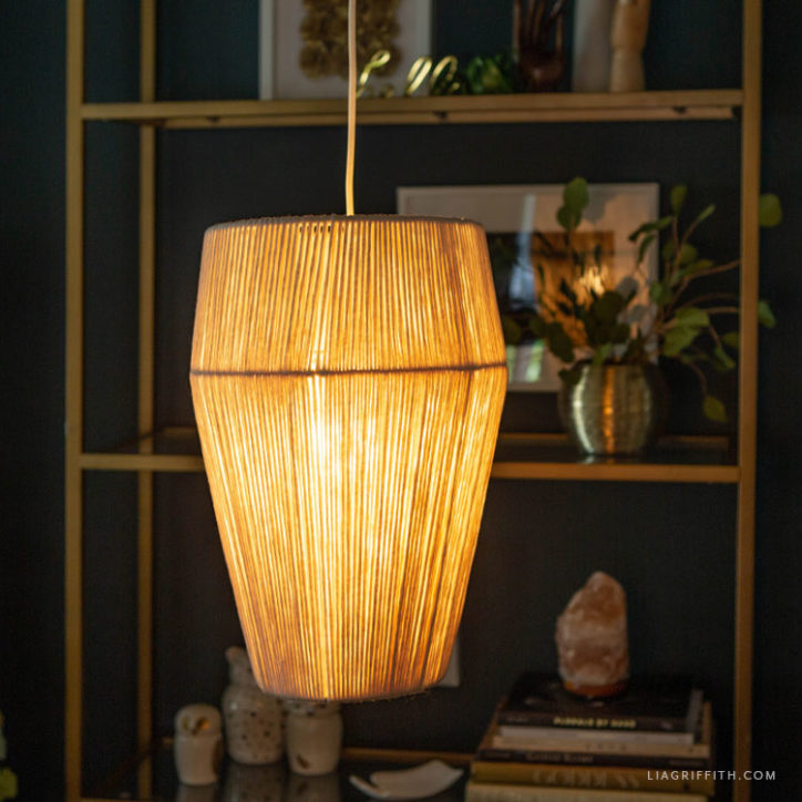 DIY Home Decor: Wrapped Yarn Lantern Tutorial - Lia Griffith
