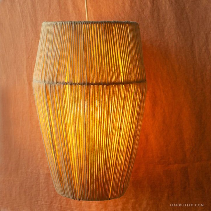 DIY Home Decor: Wrapped Yarn Lantern Tutorial - Lia Griffith
