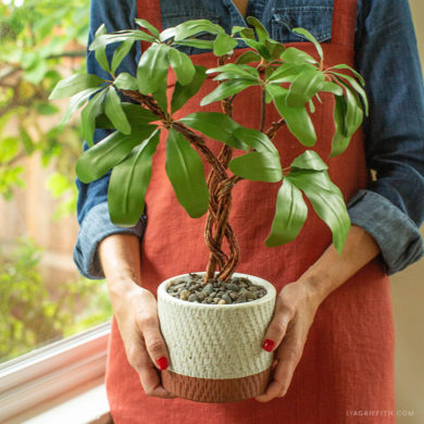 Frosted Paper Umbrella Tree DIY Pattern & Tutorial - Lia Griffith
