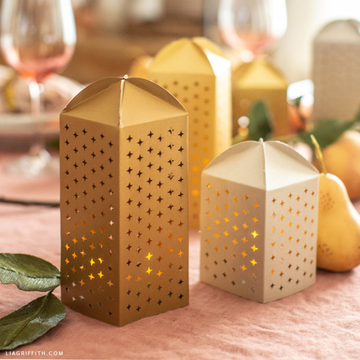 Papercut Luminaries for Your Mantel or Table - Lia Griffith
