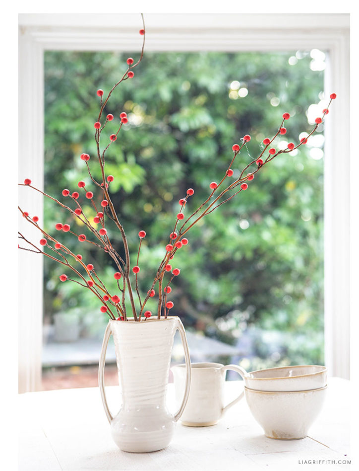 Video Tutorial: How to Make Holly Berry Branches - Lia Griffith