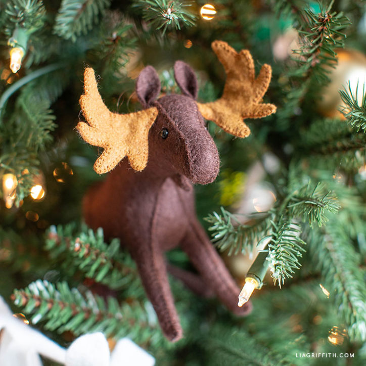 Felt Moose Stuffie DIY Pattern & Tutorial - Lia Griffith