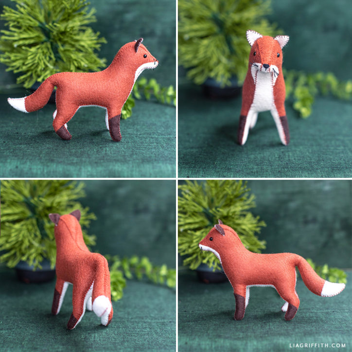 Felt Red Fox Stuffie Pattern & Tutorial - Lia Griffith