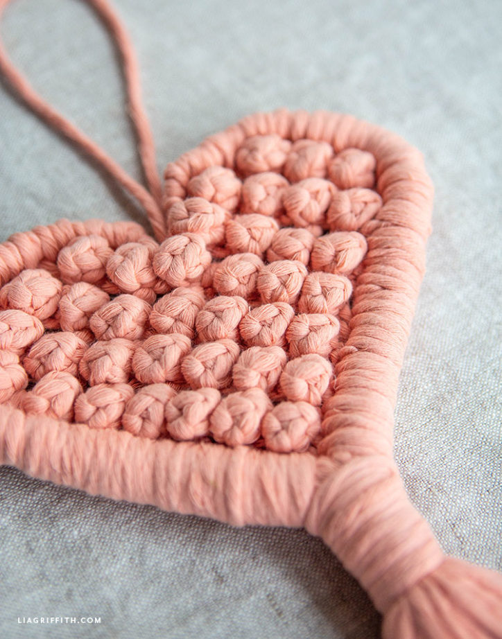 Make Your Own Macrame Heart Decor - Lia Griffith